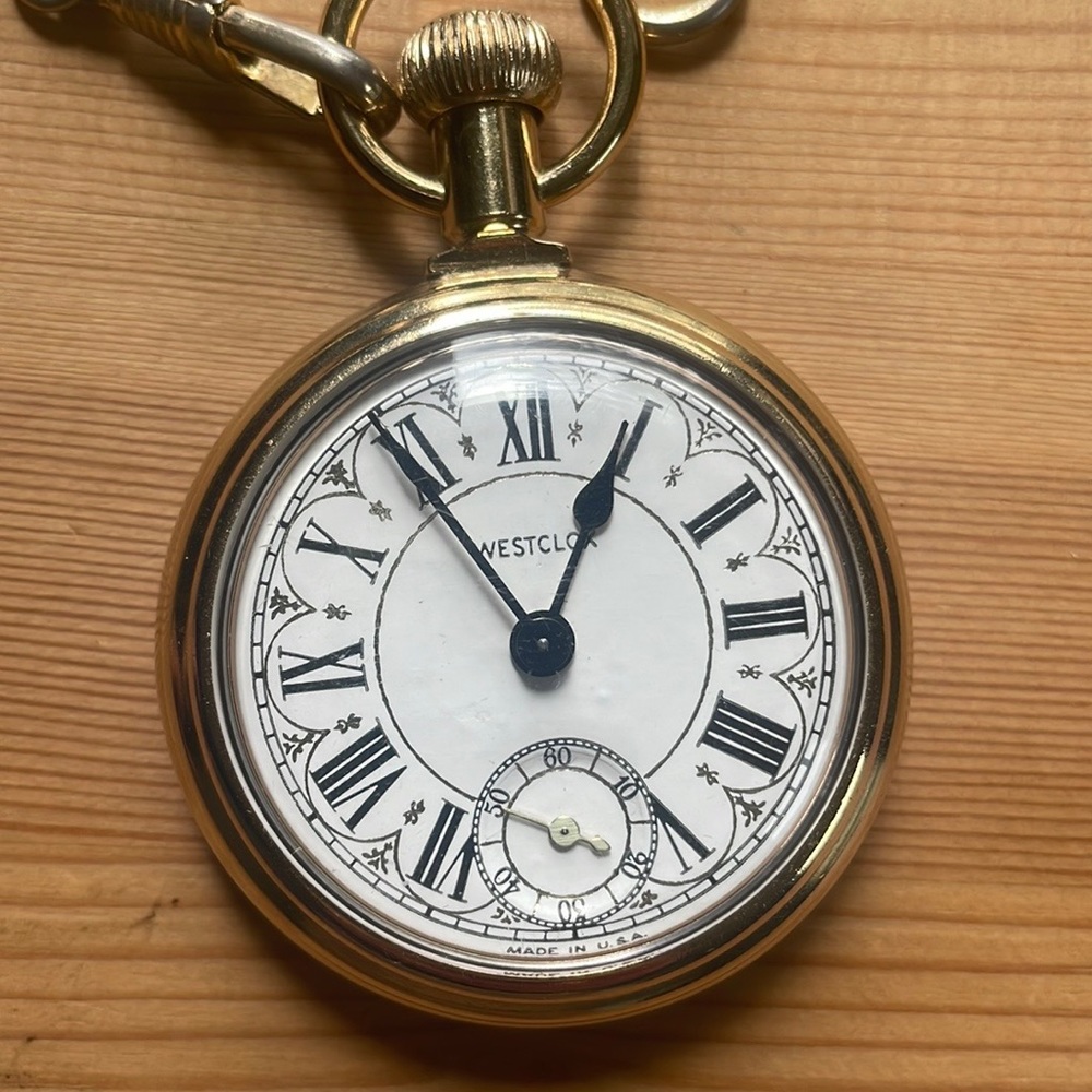 Westclox Wind Up Pocket Watch - Gem
